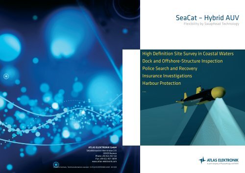 SeaCat – Hybrid AUV - AUVAC