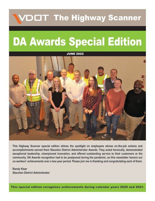 Staunton - The Highway Scanner, DA Awards Edition - June 2022