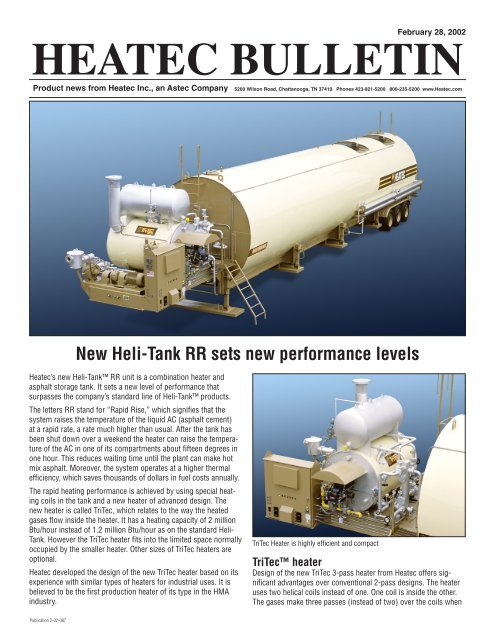 EXHAUST STACK INLET EXPANSION TANK RAIN HOOD ... - Heatec