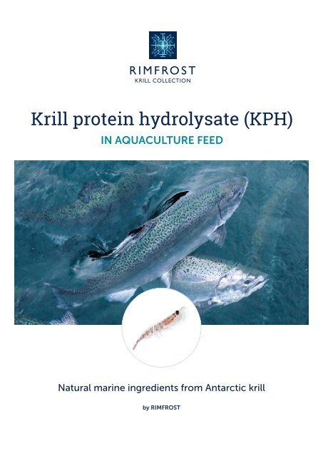 Krill Protein Hydrolysate in Aquaculture feed - Product Data Sheet