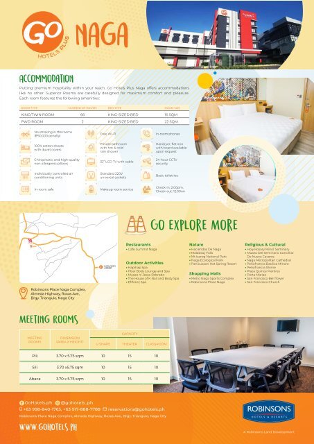 Go Hotels Plus Naga Fact Sheet