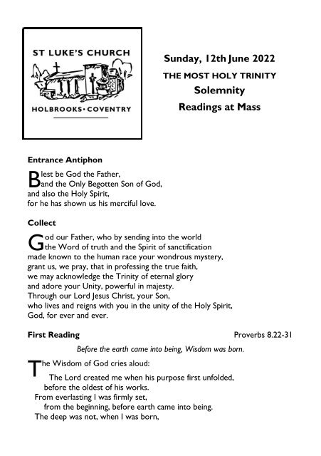 Trinity Sunday (Year C)