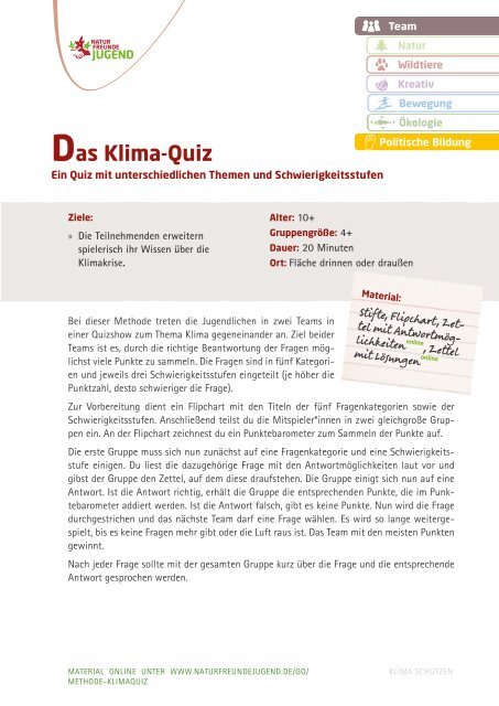 Das Klima-Quiz