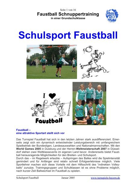 Faustball Schnuppertraining