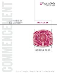 MAIN CAMPUS MAP - Virginia Tech