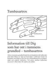 Ledbandsskada i fingerled eller tumled