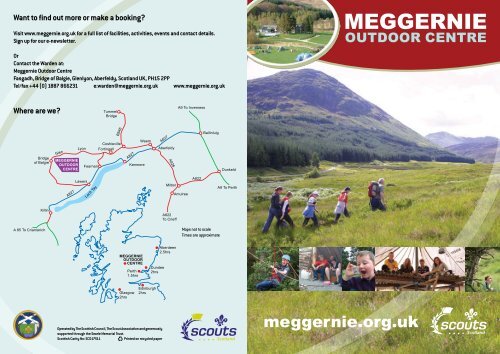 Meggernie Outdoor Centre Leaflet - Scouts Scotland
