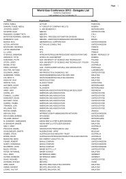 World Gas Conference 2012 - Delegate List - WGC 2012