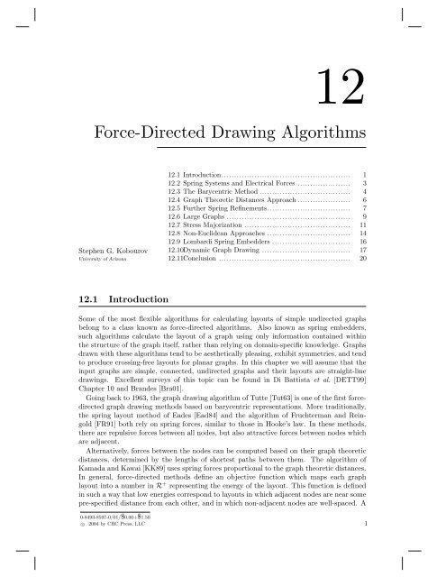 Force-Directed Drawing Algorithms - Computer Science
