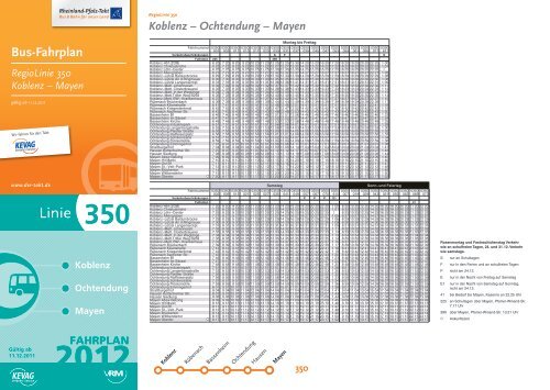 Bus-Fahrplan - Verkehrsverbund Rhein-Mosel