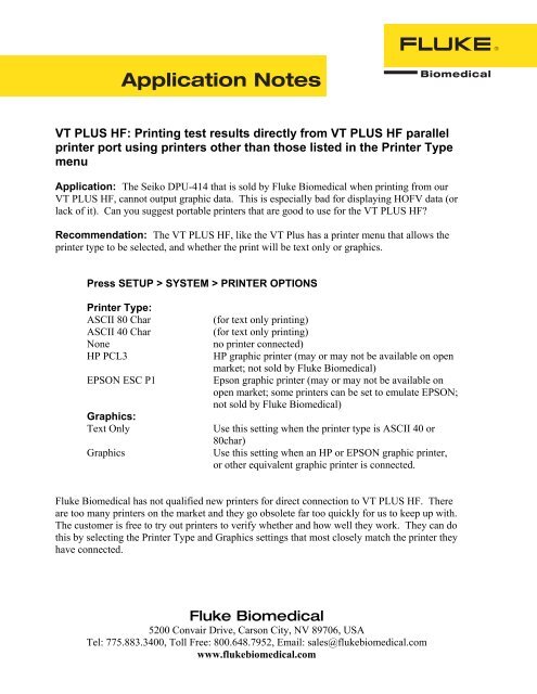 Application Notes - Fluke