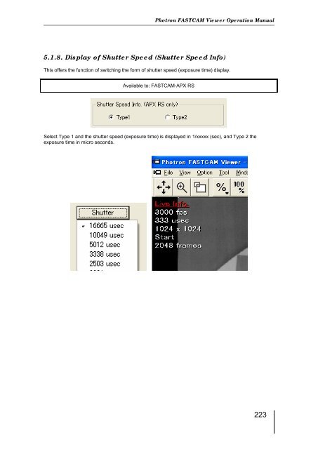 1. Photron FASTCAM Viewer (PFV)