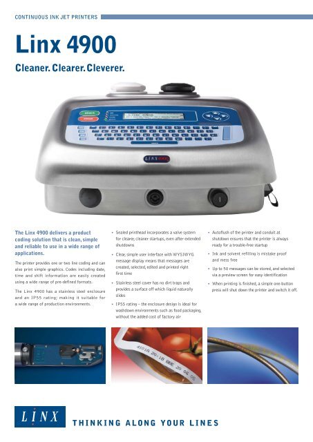 Linx 4900 - Linx Printing Technologies