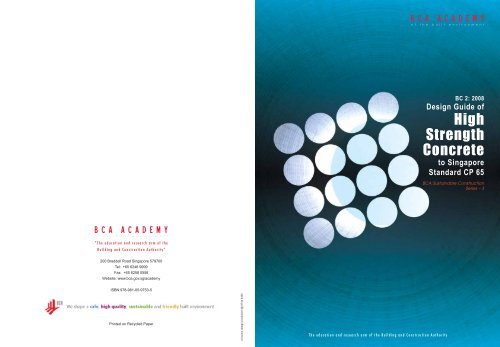 High Strength Concrete - Building & Construction Authority