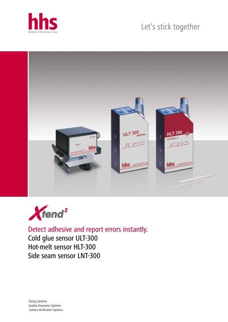 glue sensor ULT-300 - hhs - Leimauftrags-Systeme - Baumer hhs