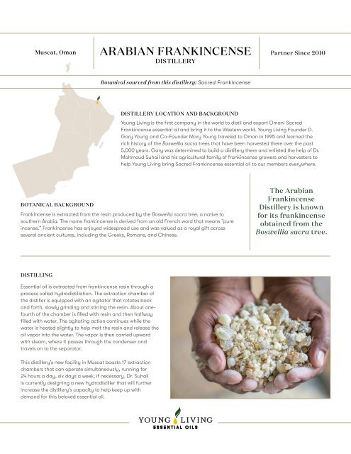 Arabian Frankincense Distillery