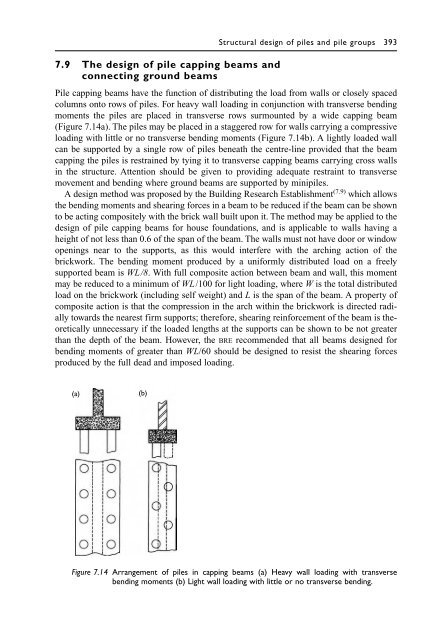 7.9 The design of pile ca