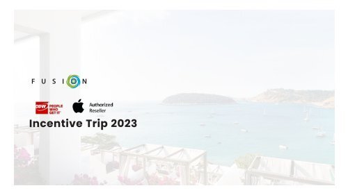 CDW Apple Incentive Trip 2023