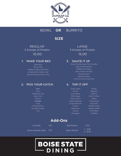 Boise State Dining sub_menus