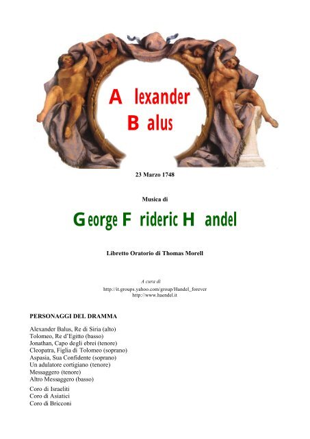 Alexander Balus - George Frideric Handel