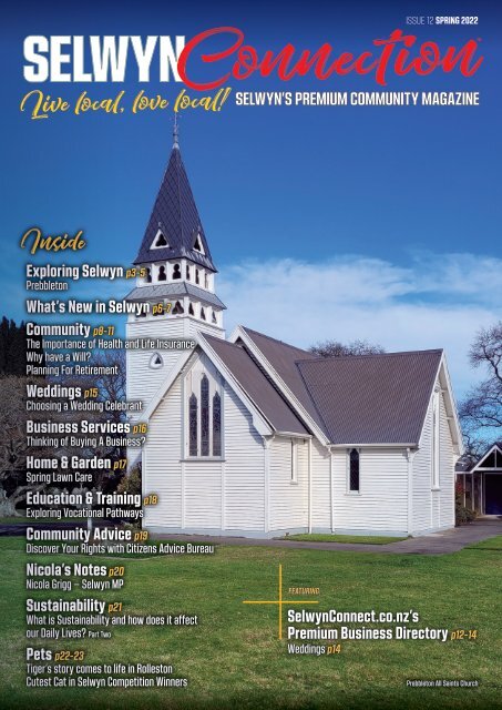 Selwyn Connection Magazine Issue 12 - Spring 2022