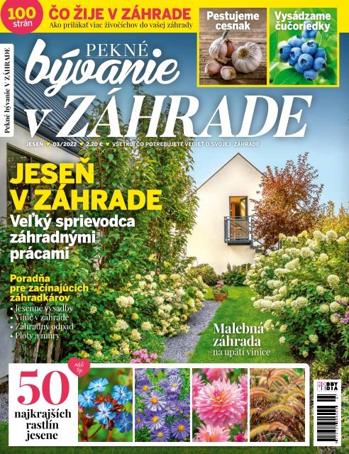 Časopis Pekné bývanie V záhrade 03/2022
