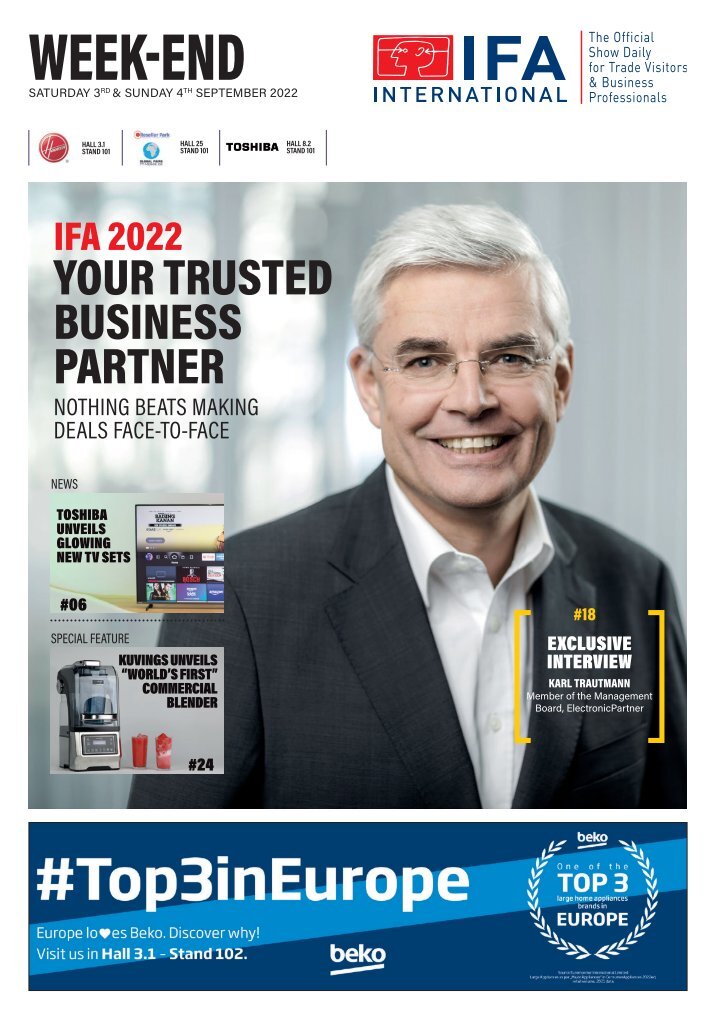 IFA INTERNATIONAL 2023 - DAY 1 EDITION