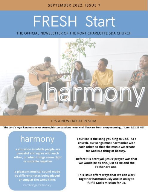 September 2022 FRESH Start