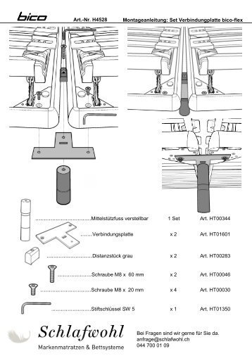 pdf Kataloge von Tempur, Bico, Riposa, Superba etc