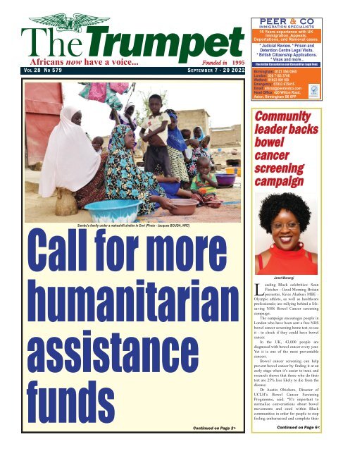 The Trumpet Newspaper Issue 579 (September 7 - 20 2022)