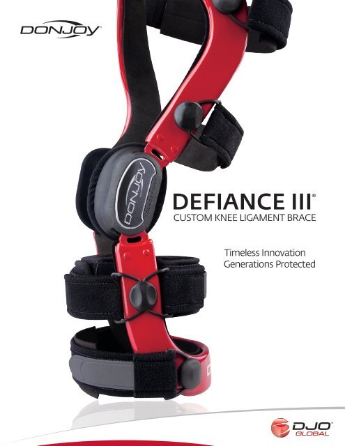 DonJoy Defiance III Brochure - DJO Global