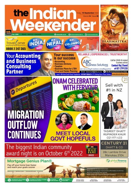 The Indian Weekender, 16 September 2022