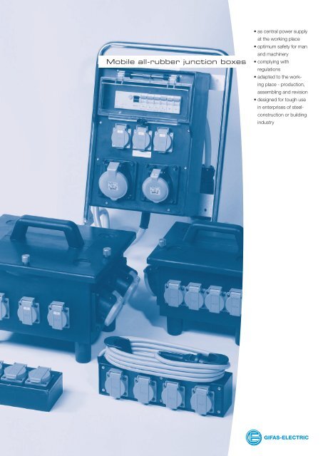 04 Mobile all-rubber junction boxes - GIFAS-ELECTRIC GmbH