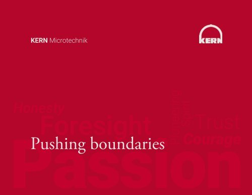 KERN Microtechnik – Pushing boundaries