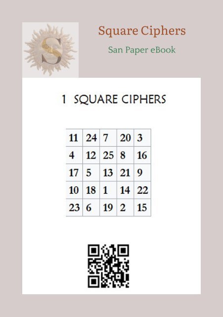 Square Ciphers