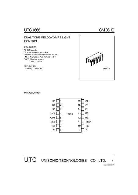 Datasheet - UTC