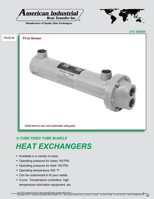 HEAT EXCHANGERS - American Industrial Heat Transfer, Inc.