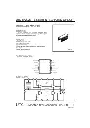 UTC UC3842B / 3843B LINEAR INTEGRATED CIRCUIT