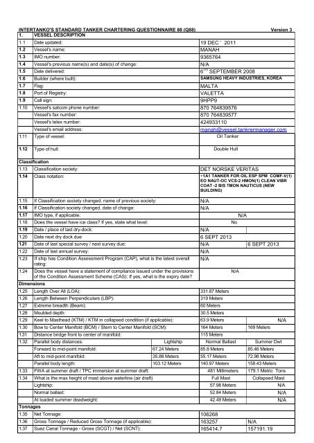 19 DEC - Oman Shipping Company