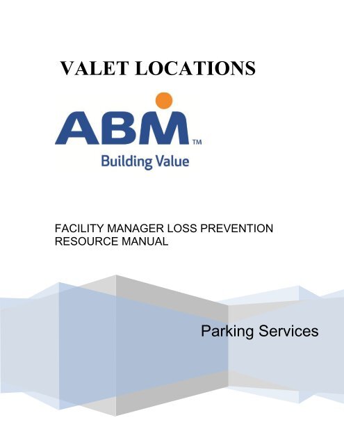 VALET LOCATIONS - ABM Training