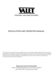 Valet VM1200 installation Manual
