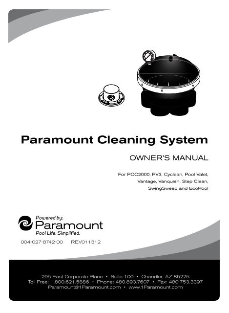 Paramount Cleaning System - Paramount Pool and Spas