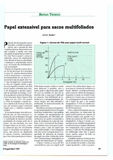 Papel extensível para sacos multifoliados - Celso Foelkel