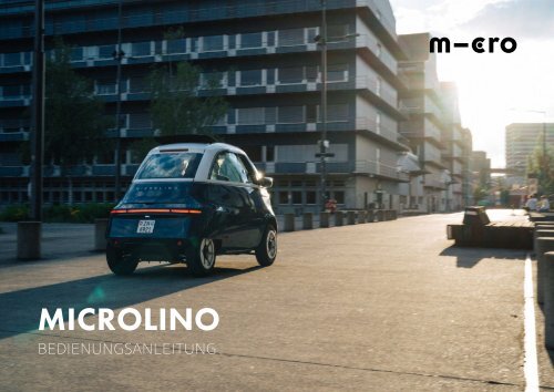 Bedienungsanleitung Microlino