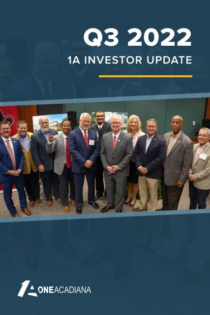 2022 Q3 Investor Update