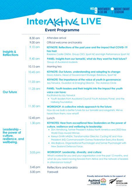 InterAktive LIVE Programme 2022