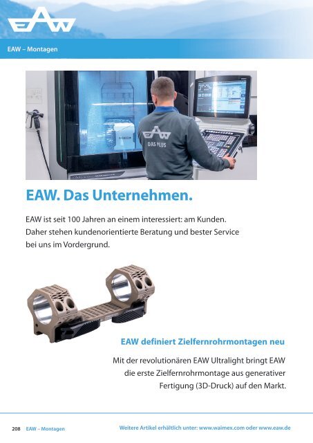 EAW – Montagen EAW. Das