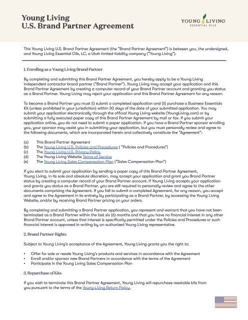 US Brand Partner Agreement