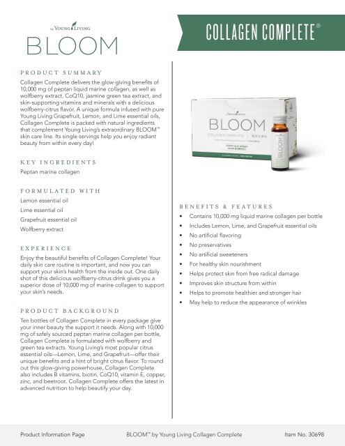 BLOOM Collagen Complete PIP