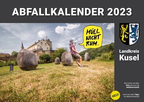 Abfallkalender Landkreis Kusel 2023